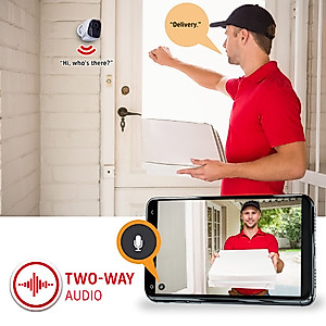 Energizer Connect Wireless Rechargeable Battery-Powered Smart WiFi Security Camera, 1080p Video, Indoor/Outdoor Weatherproof, PIR Motion Detection, 2-Way Audio, Night Vision, Cloud Storage/SD Slot