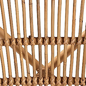 Baxton Studio Tugera Dining Chair Dining Chair Natural Brown Rattan Dining Chair