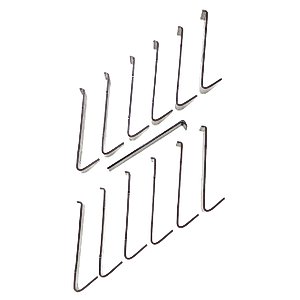 NoDamageHooks The Original for Fiber Cement Board siding ONLY! (12 Hooks and 1 Tool) Invented, Patented and Made in The USA!