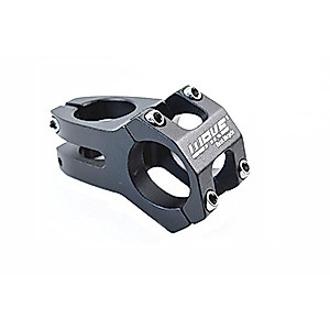 Bike Stem 31.8 × 45mm WAKE Mountain Bike Stem Bicycle Handlebar Stem Suitable for BMX MTB Road Bike (Aluminum Alloy, Adjustable, Black)