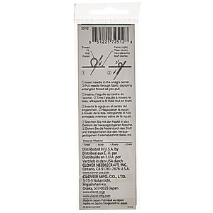 Clover Snag Repair Needles, Silver 2 Count