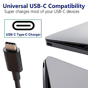 45W Type C USB C Laptop Charger Adapter Fit for Dell XPS 13 9333 9370 9360 9350 9365 9380 Latitude 13 3380 3390 3379 7350 7368 7370 7389 7390 2-in-1 Latitude 14 5490 7490 Latitude 15 5590 7569 Series