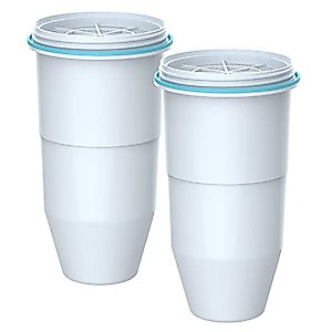 Filterlogic NSF/ANSI 42 Certified Replacement Water Filters, Replacement for Water Pitchers and Dispensers, Reduce TDS, PFOA/PFOS, Chlorine and More (Pack of 2)