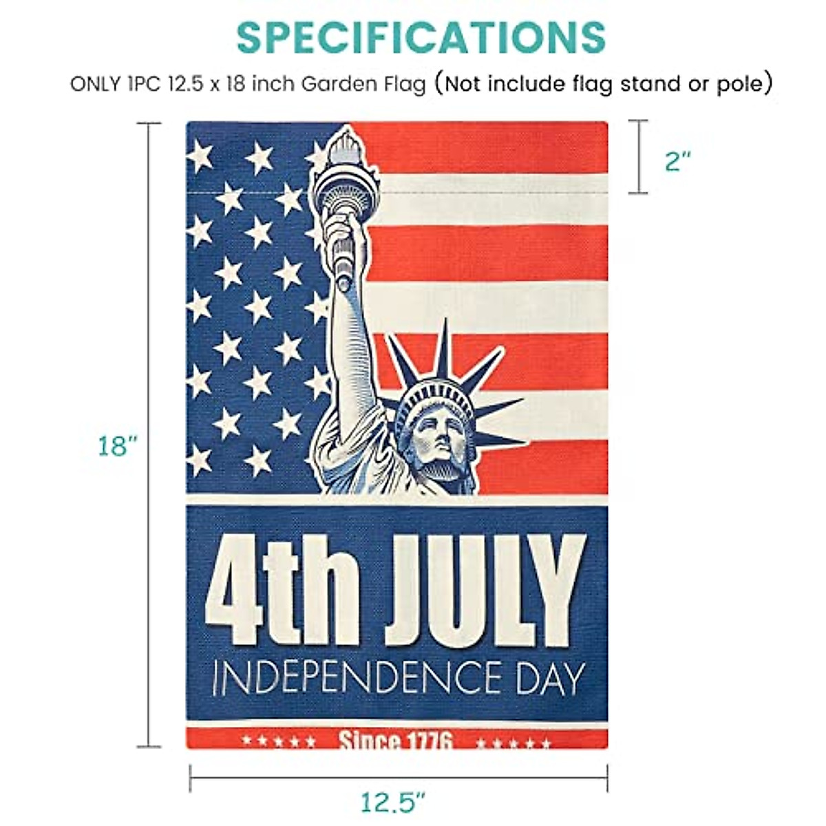 SHARE&CARE Welcome Garden Flag and Spring Garder Flag Decorative of different holidays for Garden and Home Decoration 12 x 18 Inches (Welcome)