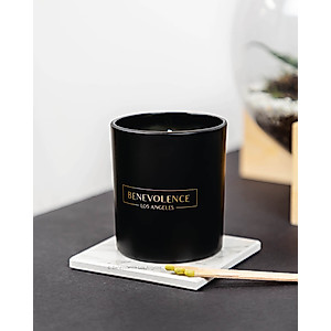 Benevolence LA Rose & Sandalwood Scented Candle | 8 oz Scented Candles for Home Scented | Natural Soy Candles Gifts for Women | 45 Hour Burn Aromatherapy Candle | Summer Candles