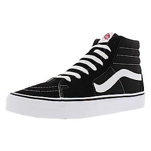 Vans Women's UA Sk8 High Top Sneakers, Black/Black/White, 10 Medium US