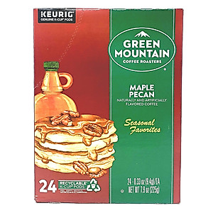 Green Mountain K Cups Seasonal Variety Pack of 2 Flavors - Cinnamon Sugar Cookie and Maple Pecan - Pack of 48 K Cups - 24 K Cups Per Flavor - For Use of Keurig Coffee Makers