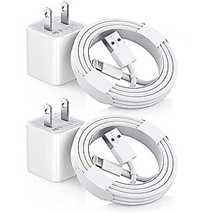iPhone Charger, Apple Charger iPhone[Apple MFi Certified] 2Pack 3FT Lightning Cable Rapid Charging Cord USB Wall Chargers Travel Plug Adapter Compatible iPhone 13/12/11/10/X/8 Plus/XR/XS Max/SE/iPad