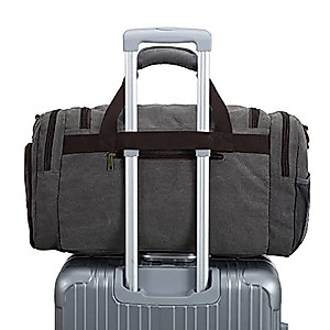 Weekender Overnight Duffel Bag Shoe Pocket for Women Men Weekend Travel Tote Carry On Bag