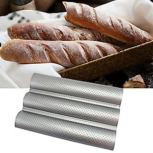Bread Box for Kitchen 1pcs Hot Carbon Steel French Bread Baking Tray For Baguette Bake Mold Pan Diy Bread Mold Baking And Pastry Tool Cake Mold Farmhouse Bread Box