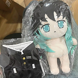 Tokitou Muichiro Plush，9.8inch Cartoon Anime Characters Tokitou Muichiro Stuffed Figure Cute Soft Pillow，Cosplay Props for Kids Fans Adults Game Lovers Decorative