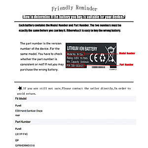 BCXY Battery Replacement for GP GPRHORW01018