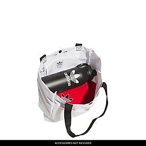 adidas Originals Simple Tote Bag, White/Orchid Fusion Purple, One Size