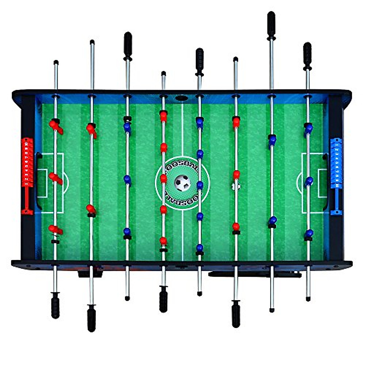 Hathaway Gladiator 48" Folding Foosball Table, Arcade Table Soccer for Game Rooms, Includes Foosballs, Blue/Black