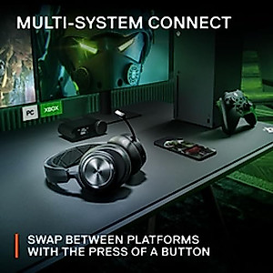 SteelSeries Arctis Nova Pro for Xbox Multi-System Gaming Headset - Premium Hi-Fi Drivers - Hi-Res Audio - 360° Spatial - GameDAC Gen 2 - Stealth Retractable Mic - Xbox, PC, PS5/PS4, Switch