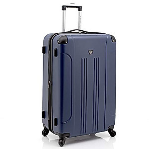 Travelers Club Chicago Hardside Expandable Spinner Luggages, Navy Blue, 5 Piece Set, TCL-77995-410