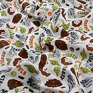 Star Wars Become a Rebel White, Quilting Fabric by the Yard