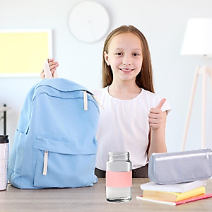 uxcell 4Pcs Coffee Cup Sleeve, Silicone Cup Sleeve Non-slip Glass Water Bottle Mug Sleeves Clear