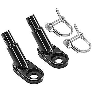Wellfun 2PCS Bike Trailer Coupler Bicycle Trailer Hitch Adapter Metal Instep Bike Trailer Attachment Connector Accessory for Instep Bike Pet Stroller