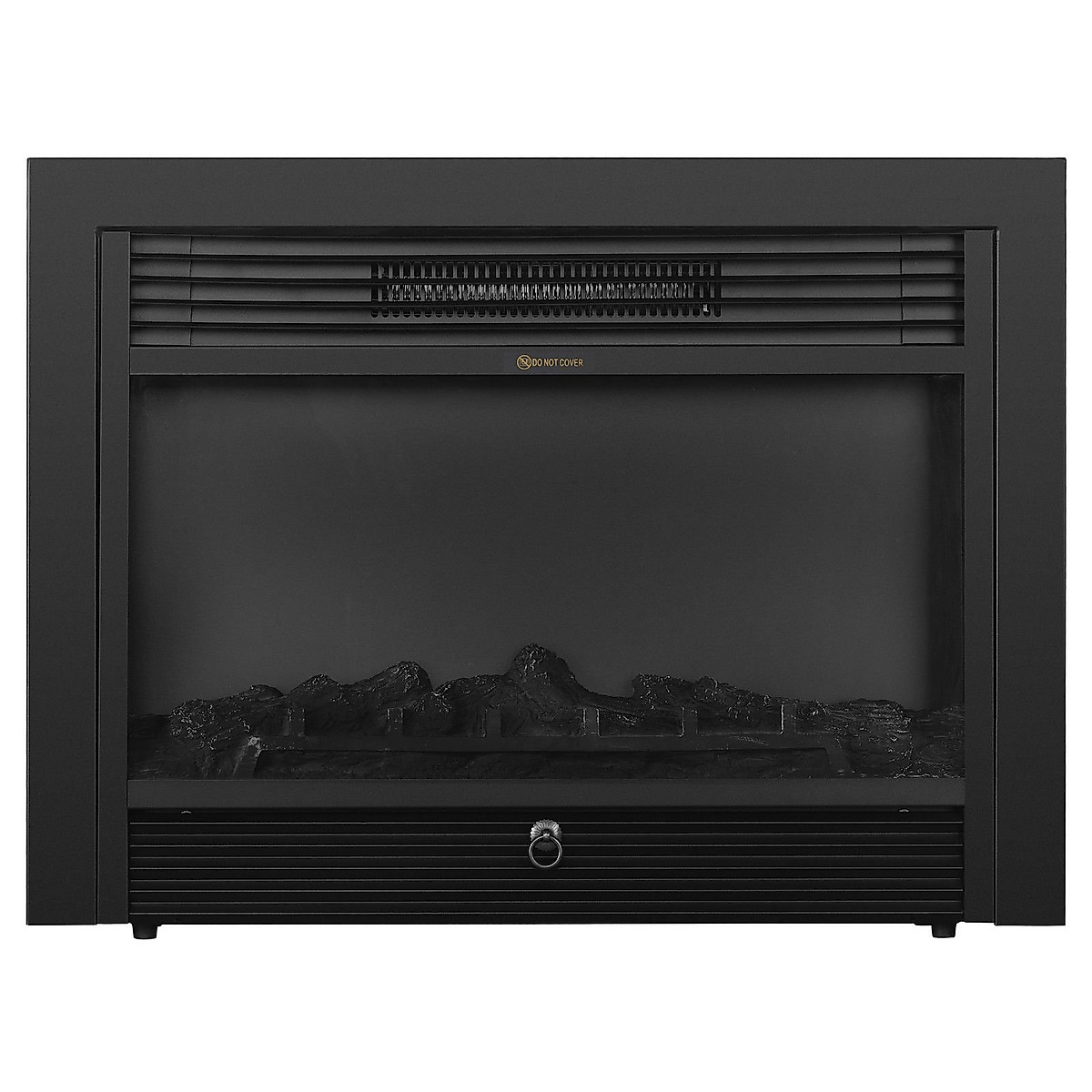 XtremepowerUS Electric Fireplace Insert w/Remote & Timer 28.5" 1500W Adjustable 3D Flame Space Heater Wall Firebox Indoor Stove Room Fake Place