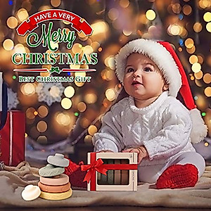 BOBXIN Stacking & Nesting Rings Toy, Soft Circle Stacker, 6 pcs Building Stacker,Teethers for Baby, Squeeze Play with Letter, Animal and Graphic, Toddler Learning Toys for 6 Month Old Boys Girls