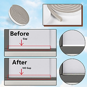 BJADE'S Window Seal Kit for Portable Air Conditioner of Exhaust Hose 5.1 Inch Diameter with Insulating Sealing Tape,Adjustable Portable AC Window Vent Kit for Sliding Glass Windows.