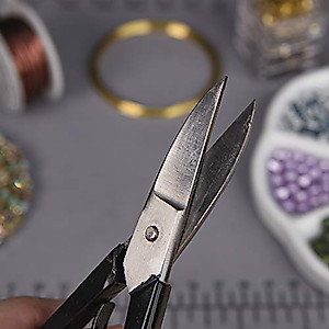 The Beadsmith Metal Plate Shears – 7 inches (178mm) – Steel Blades – Comfort Grip with Single-Leaf Spring Handle – Tool for Cutting Stamping Blanks, Sheet Metal (Up to 20 gauge) and Craft Wire