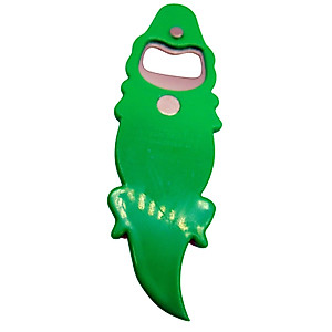 Florida Alligator Bottle Opener Sunshine State Gator Souvenir Magnet, 5 Inch