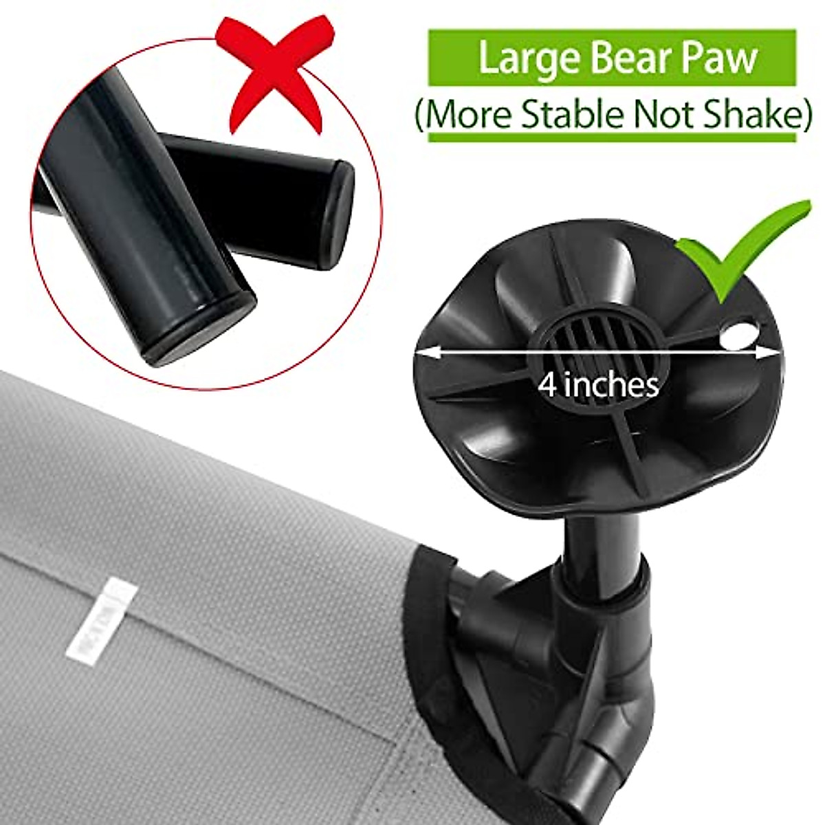 Large Elevated Dog Bed, Portable Raised Pet Cot, Chew Proof Dog Bed Platform with Adjustable Anti-Slip Feet, Waterproof Pet Bed, Breathable Mesh Large Dog Beds Great for Outdoor & Indoor