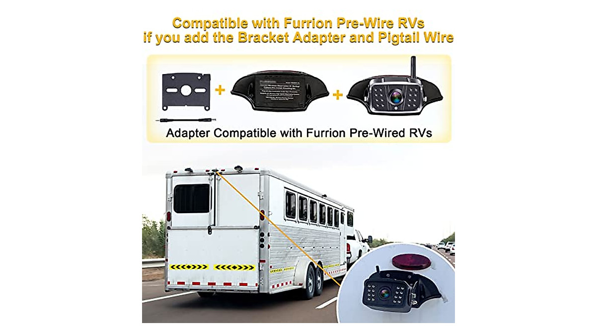 AMTIFO 1080P Wireless RV Backup Camera for Trailer & Truck