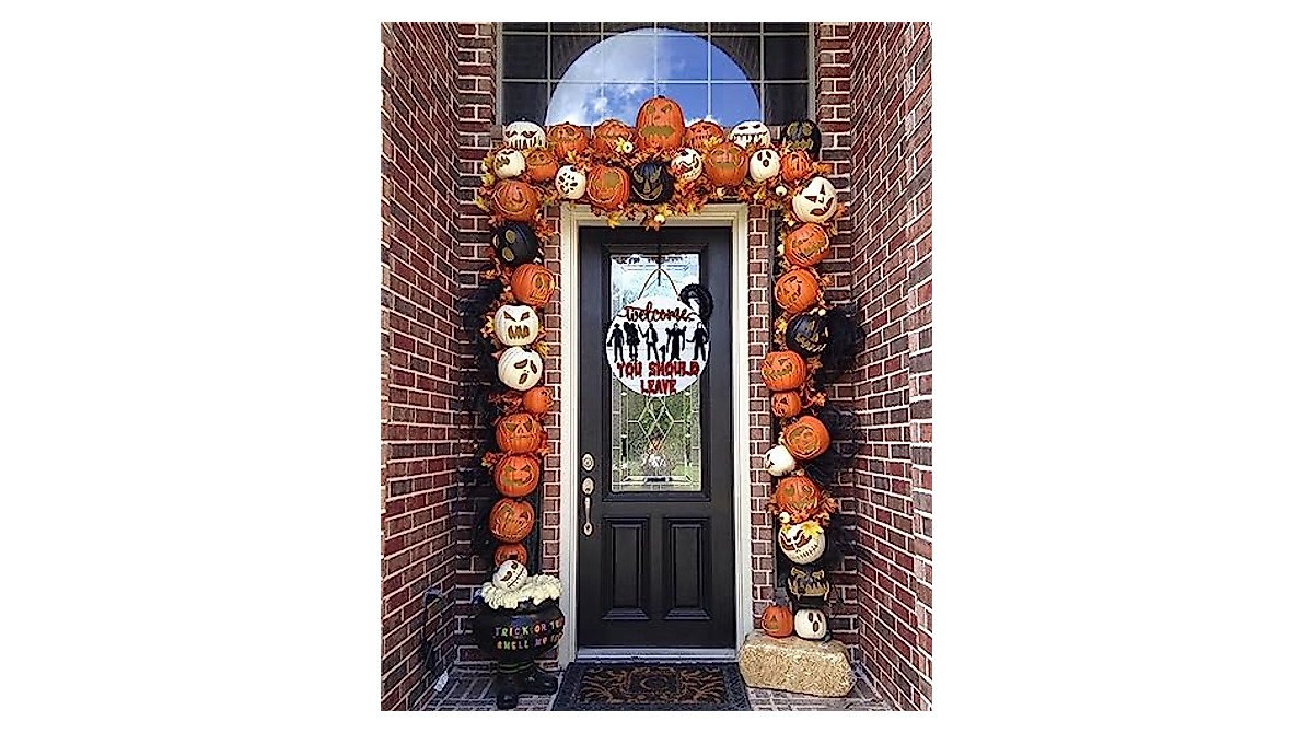 Halloween Horror Welcome Sign - Spooky 3D Door Decor for Halloween