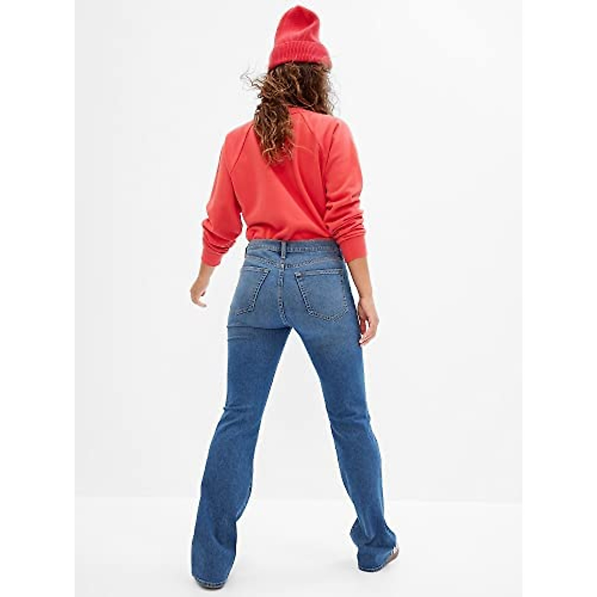 GAP Womens Boot Cut Jeans, Medium Wash, 34 Regular US
