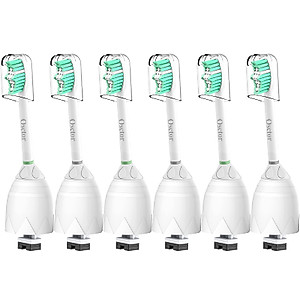 Osctor Replacement Brush Heads Compatible with Phillips Sonicare E-Series HX7022/66, 6 Pack, Fit Essence, Xtreme, Elite, Advance and CleanCare Screw-on Electric Sonic Toothbrush Handles