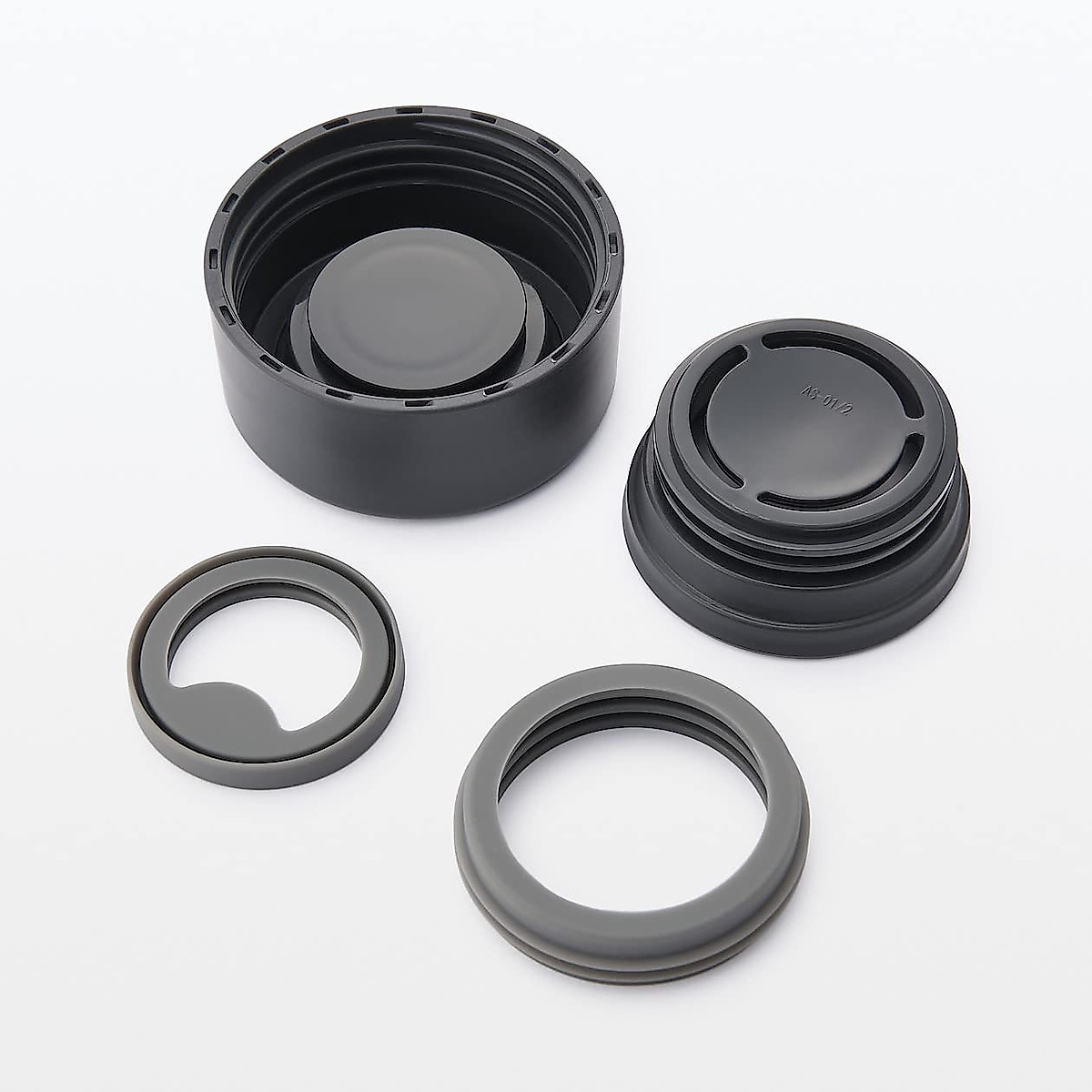 Muji 44593776 Stainless Steel Insulated Bottle, Approx. 16.9 fl oz (500 ml)