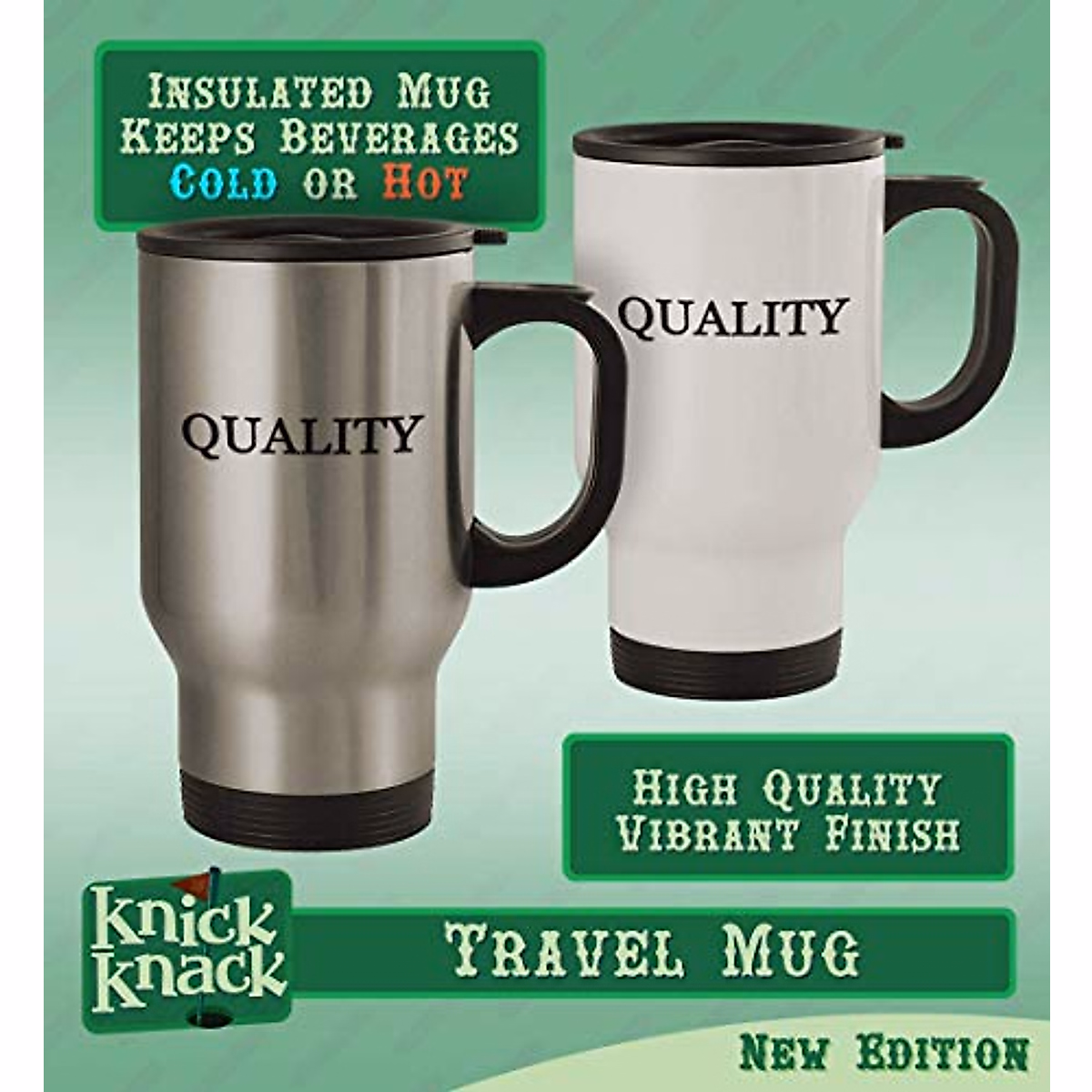 Knick Knack Gifts got gabeler? - 14oz Stainless Steel Travel Mug, Silver