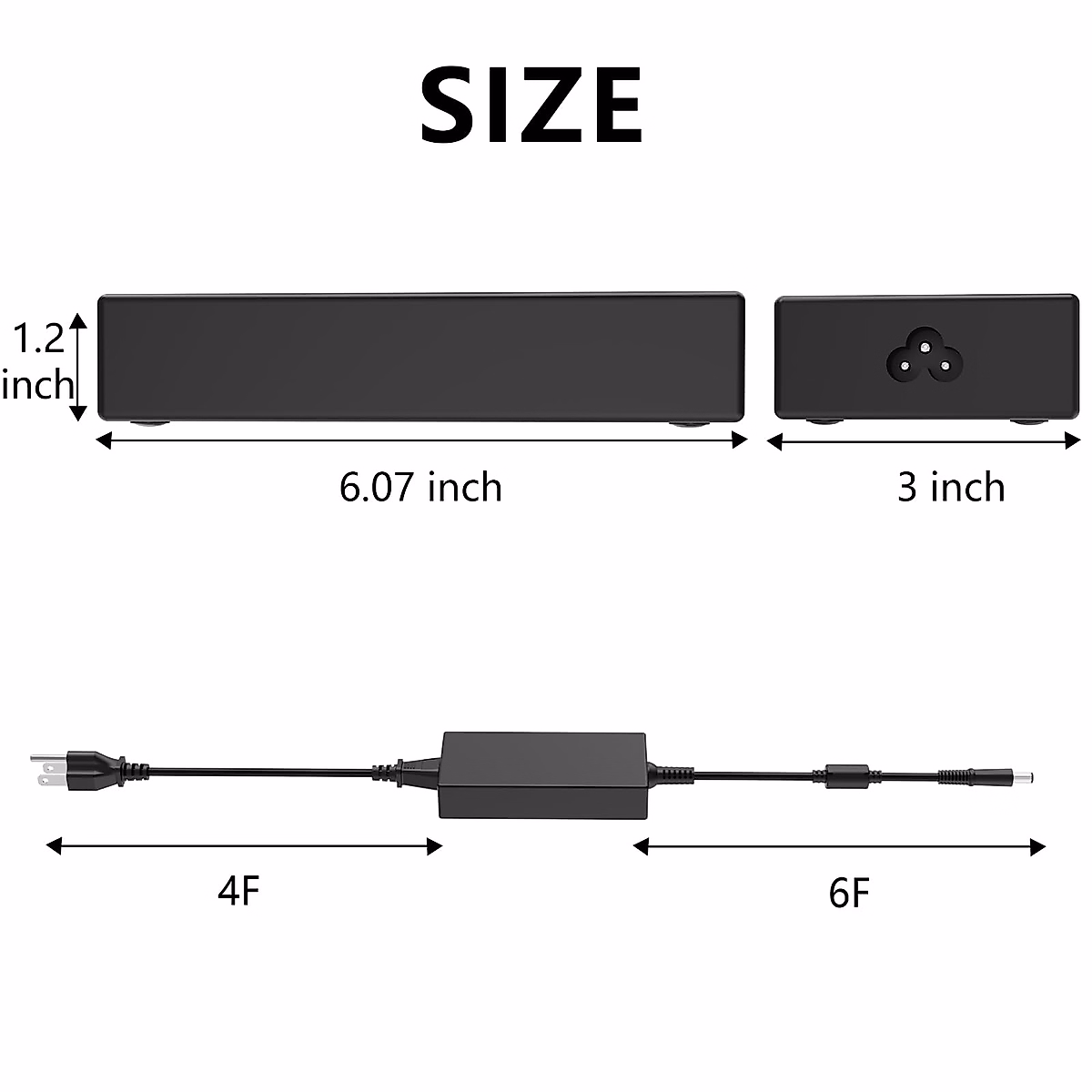 Adapter for Dell 15 17 G5 (5587/5590) G3 (3579/3379/3590) G7 (7588/7590/7790) for Alienware M13 M15 M17 M14x M15x M17x Area-51m DA180PM111 Laptop Power Supply Charger Cord
