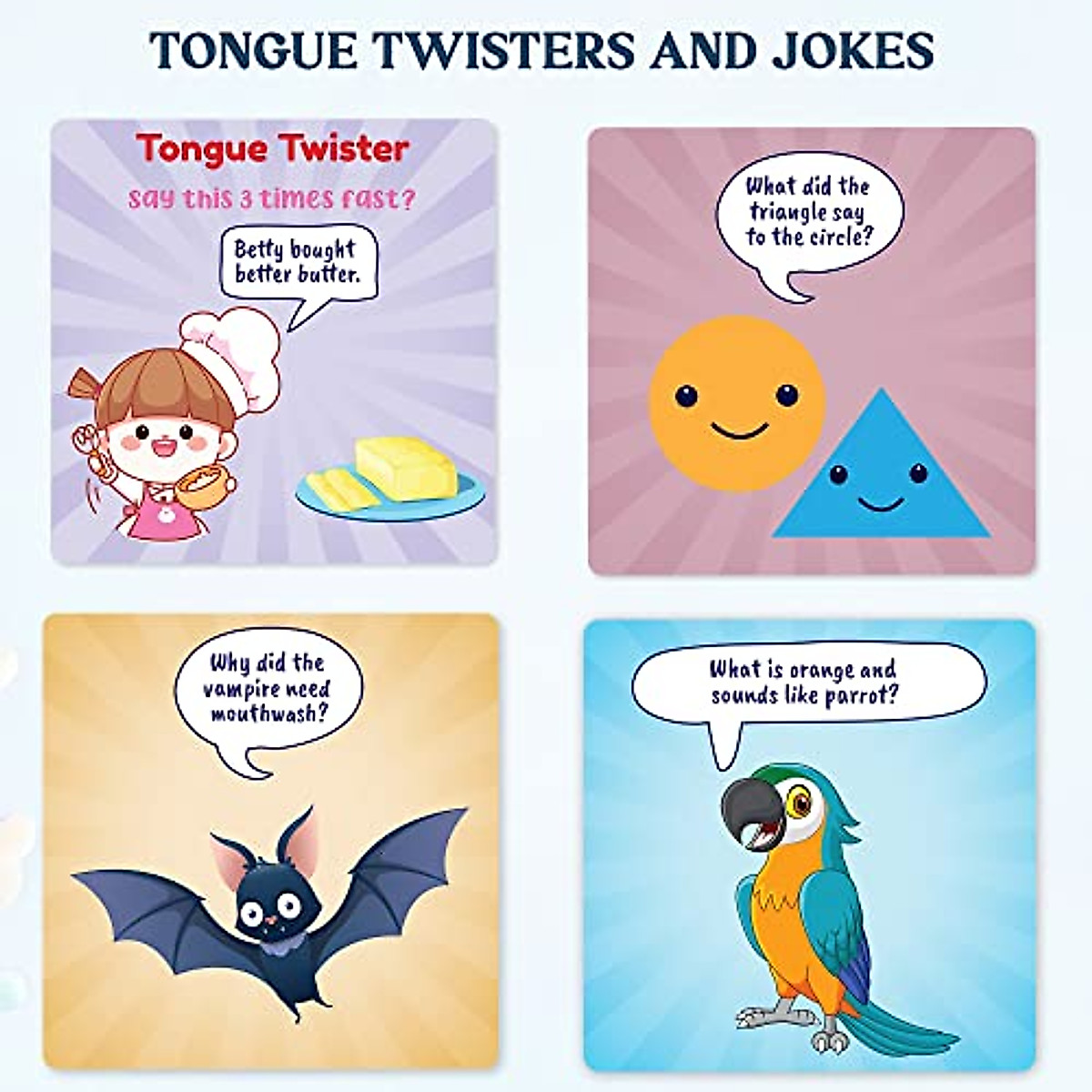 80 Super Kid Lunch Box Jokes for Kids - Funny Kid Jokes and Tongue Twisters - Fun Lunch Box Accessory For Kid's Lunchbox & Bento Box For Kids