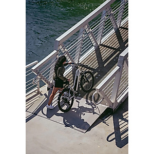 Hurley J-Bay E Electric E-Bike, 7 Speed, Disc Brakes (Silver, M / 16" Fits 5'2″-5'10″)