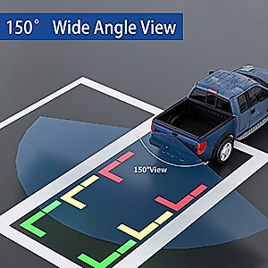 Anina Tailgate Handle Backup Camera for Dodge Ram 1500 2500 3500 (2009-2017) Reverse Rear View Camera to Replace Factory Door Handle Parking Camera Directly Install W/ 26ft Extension Cable Cord
