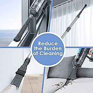 Oraimo 6 in 1 Stick Vacuum Cleaner with 29.5 Ft Cord, 14Kpa Corded Stick Vacuum Cleaner Carpet and Floor, 600W Vacuum Cleaner for Hardwood Floors with LED Bright Light