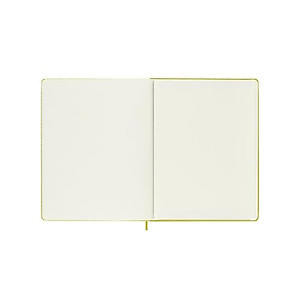 Moleskine Classic Notebook, Hard Cover, XL (7.5" x 9.5") Ruled/Lined, Hay Yellow (Silk), 192 Pages