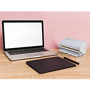 SimplyImagine Pencil Dispenser Holder - For Classroom, Home, Office Use or Teacher Gift, Durable Acrylic Rolling Knob Pencil Storage Box White