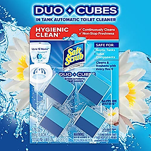 Soft Scrub In-Tank Toilet Cleaner Duo-Cubes, Sapphire Waters, 4 Count