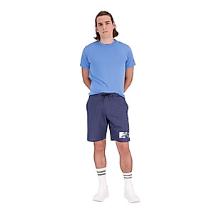 New Balance Men's Heathertech Knit Short, Gunmetal, Medium