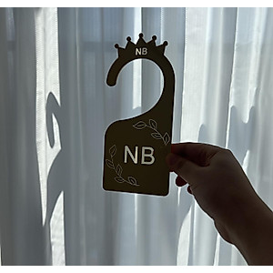 Baby Closet Dividers,Set of 7 Acrylic Mirror Baby Clothes Organizers for Wardrobe Closet Home Nursery from Newborn to 24 Months (Gold Mirror, Model 2)