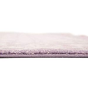 Unique Loom New Classical Collection Traditional Classic Intricate Design with Distressed Vintage Detail, Area Rug (9' 0 x 12' 0 Rectangular, Purple/ Ivory)