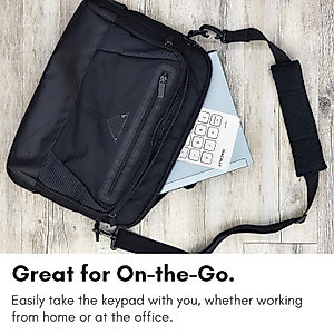 Macally USB C Wireless Number Pad | Numeric Keypad for Mac Macbok iMac | Wireless 10 Key for Laptop PC Computer Notebook Surface Chrome (2.4G USB) Perfect for Data Entry Numpad Number Keyboard