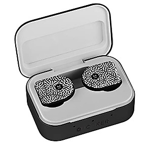 Master and Dynamic MW07 Plus True Wireless Earphones - Temi Coker Print Pattern 1, Black