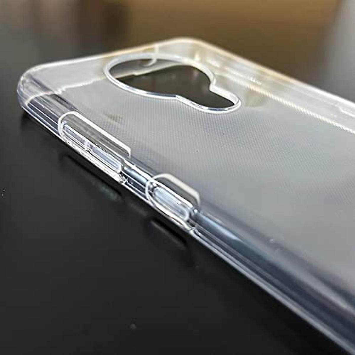 Ytaland for Nokia 1.4 Case, with 2 x Tempered Glass Screen Protector. Crystal Clear Silicone Shockproof TPU Bumper Protective Phone Case Cover