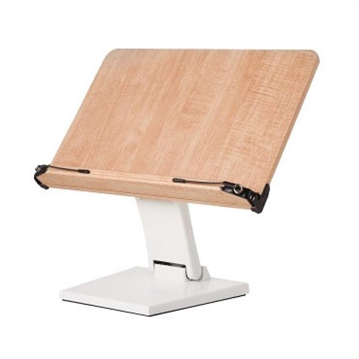 EYELEVEL Wooden Book Stand Reading Rest Bookrest Cookbook Laptop Holder for Textbook Music Score Desk Laptop Height Adjustable 270° Angle Adjustable with withmolly USB led Book Light